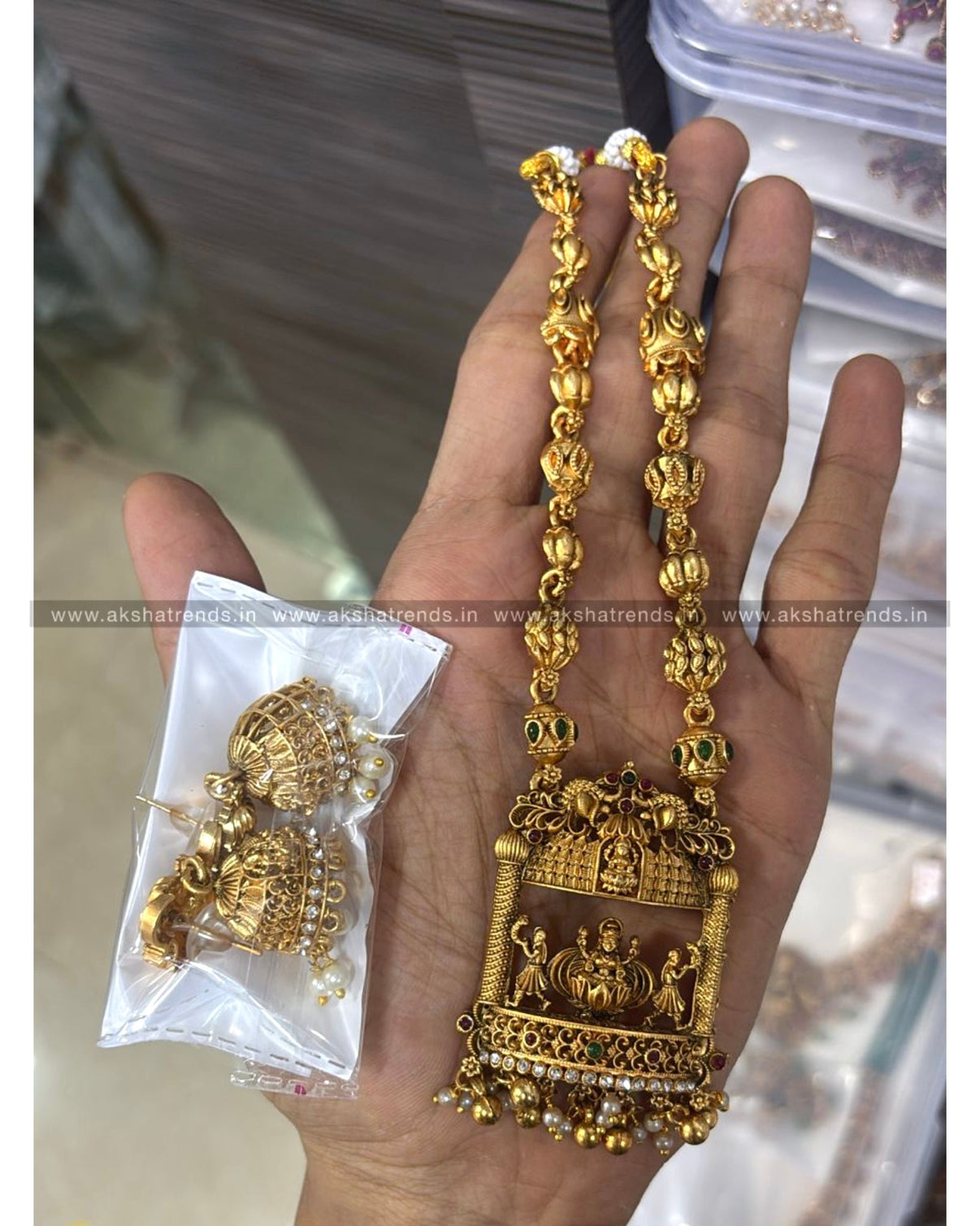 Antique Temple short haram – Aksha Trends
