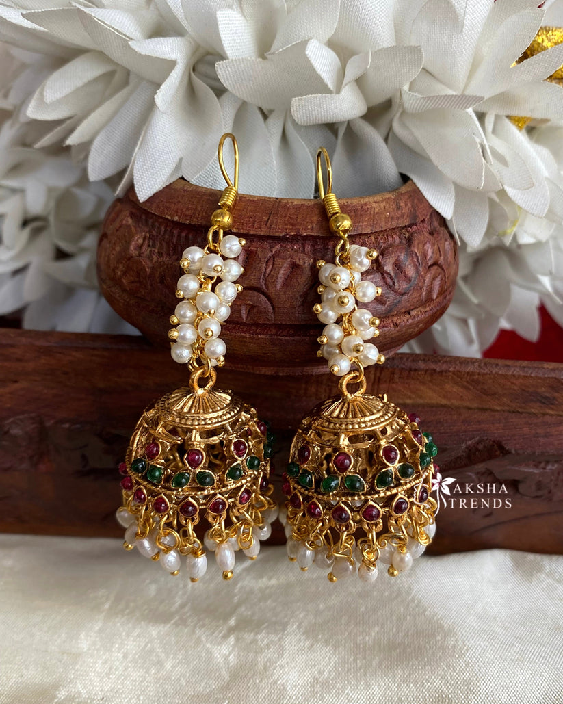 Bridal hook jhumkas – Aksha Trends